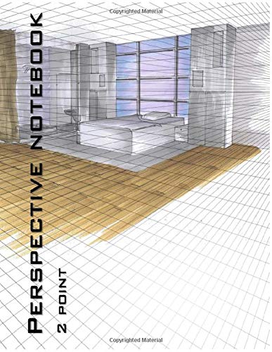 Perspective Notebook 2 Point Perspective Drawing Grid Drawing Gride In ...