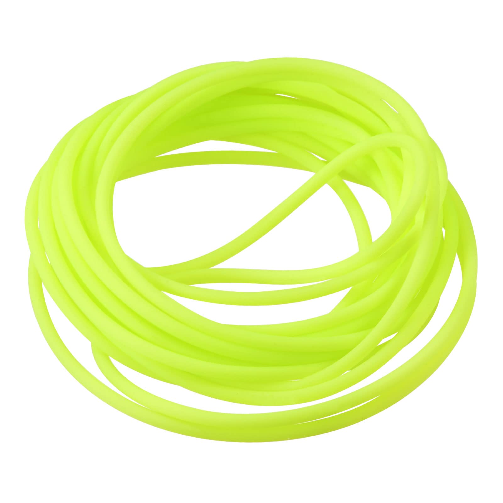 Amazon.com: MECCANIXITY Rubber Cord Tube 10ft 2mm Dia 1mm Hole Yellow ...