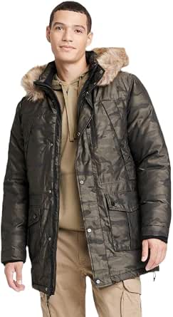 Goodfellow & Co Men's Camo Print Artic Puffer Jacket (as1, alpha, m ...