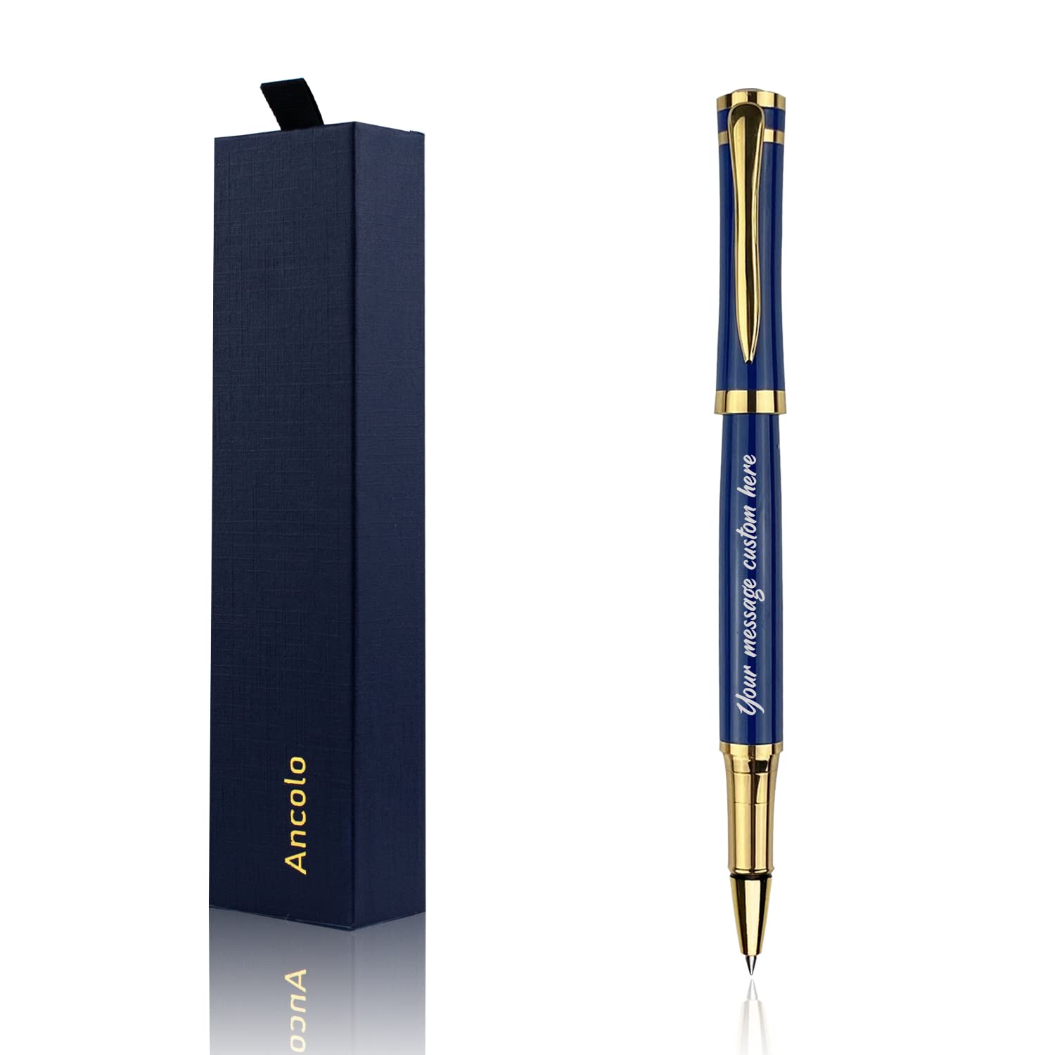 Ancolo Custom Fancy Roller Pen Set. Luxury Roller ball Pen with 2 Black ...
