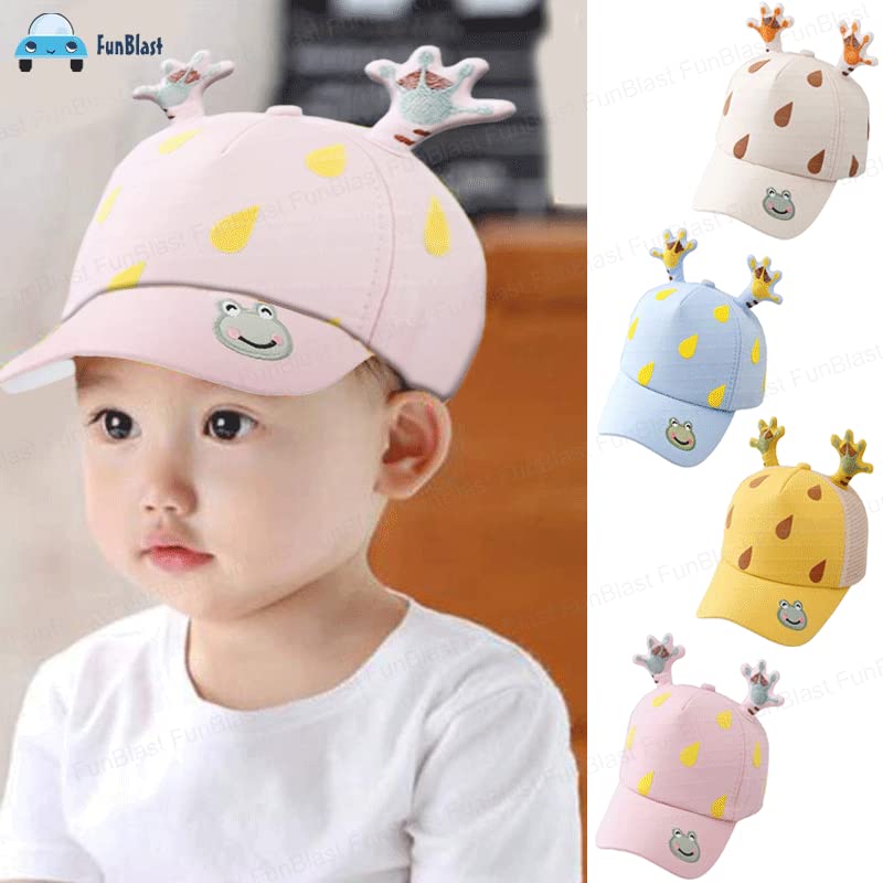 Buy FunBlast Cartoon Cap for Kids – Frog Print Cap for Boys Girls ...