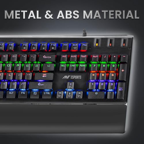 Ant Esports MK3500 Mechanical Gaming Keyboard, Red Linear Switches, RGB ...