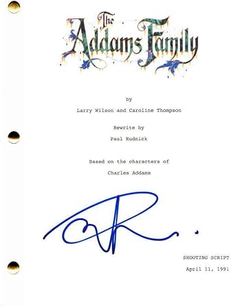 Christina Ricci Signed Autograph The Addams Family Movie Script ...