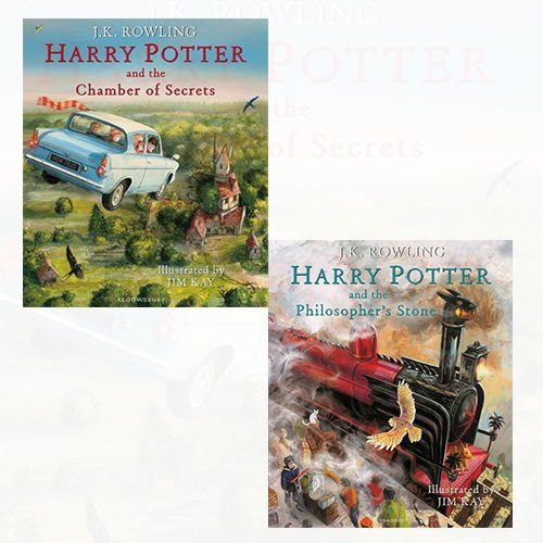J.K. Rowling Harry Potter Illustrated Edtn Collection 2 Books Bundles ...