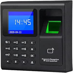 Amazon.com: WGLAKJ Biometric Fingerprint Attendance Time Clock Recorder ...