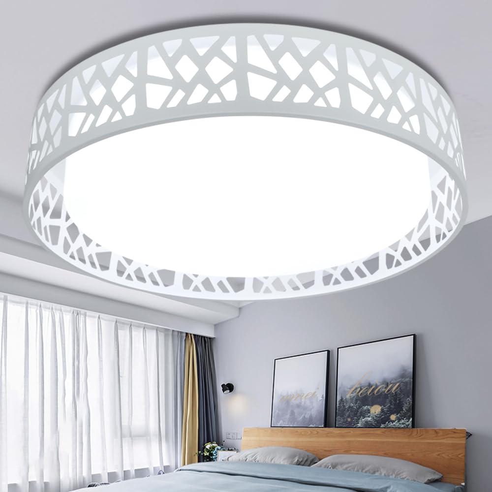 DLLT Dimmable Ceiling Light Fixture, Modern 35W Led Ceiling Light with ...