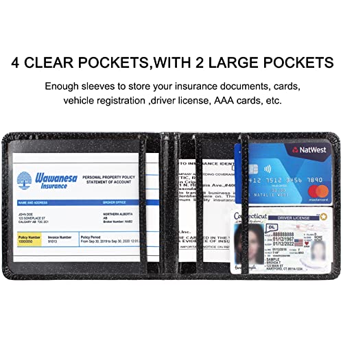 Snapklik.com : Car Registration And Insurance Holder, Leather ...