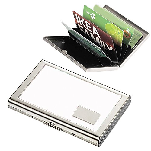 Stealodeal |Pack of 2| White Metal Credit/Debit Bracket Card Holder ...