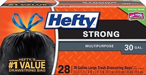 Amazon.com: Hefty Ultra Strong 30 Gallon Trash Bags, Large Trash Bags ...