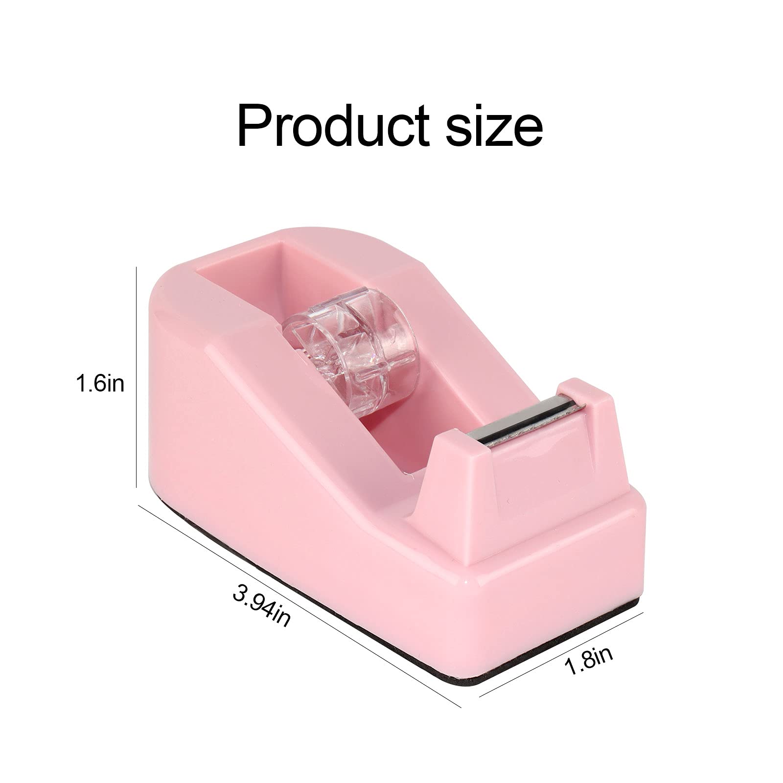 Desktop Tape Dispenser Non-Skid Tape Roll Dispenser Holder for Desk ...