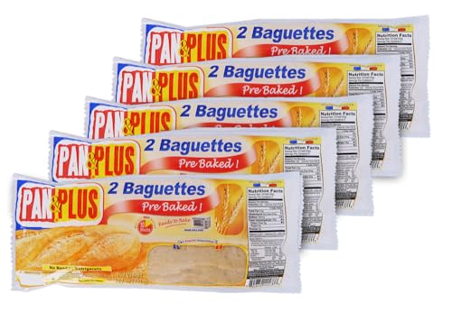 Amazon.com : Pan & Plus Pre Baked (2ct) Demi Baguette, Net Wt 10.7 oz ...