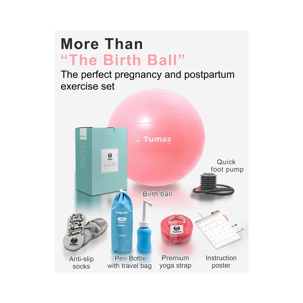 Tumaz Birth Ball Set - Pregnancy & Labor Exercises with Accessories in Nepal at NPR 6109, Rating: 5