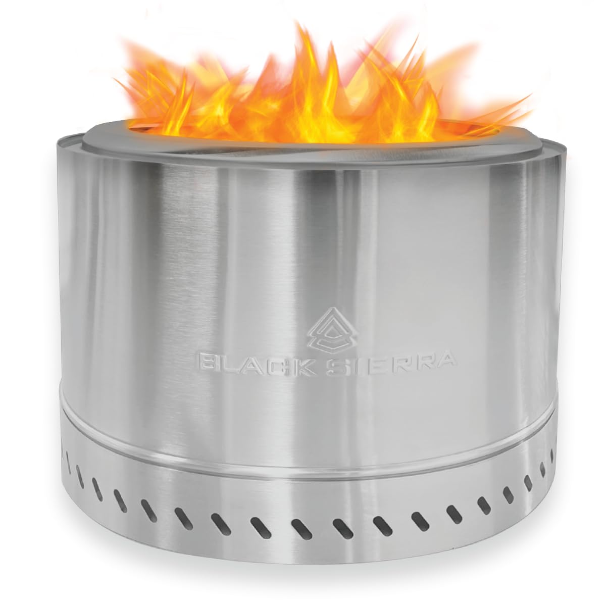 Amazon.com : Black Sierra Smokeless 19" Firepit, Outdoor Wood Burning ...