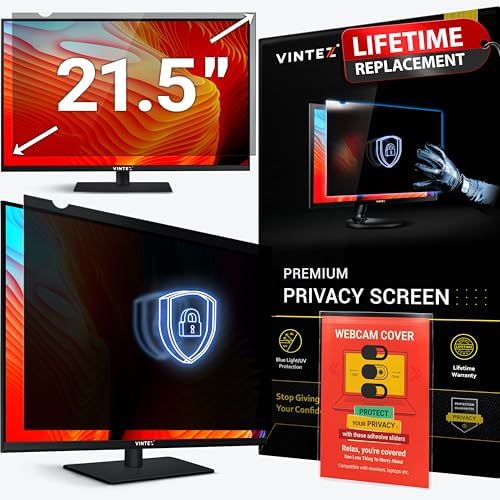 23 Inch Computer Privacy Screen Filter for 16:9 Widescreen Computer ...