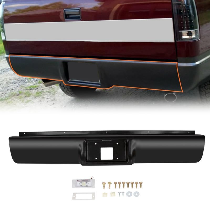 Amazon.com: Rear Primed Bumper Roll Pan Compatible with 1988-1998 Chevy ...