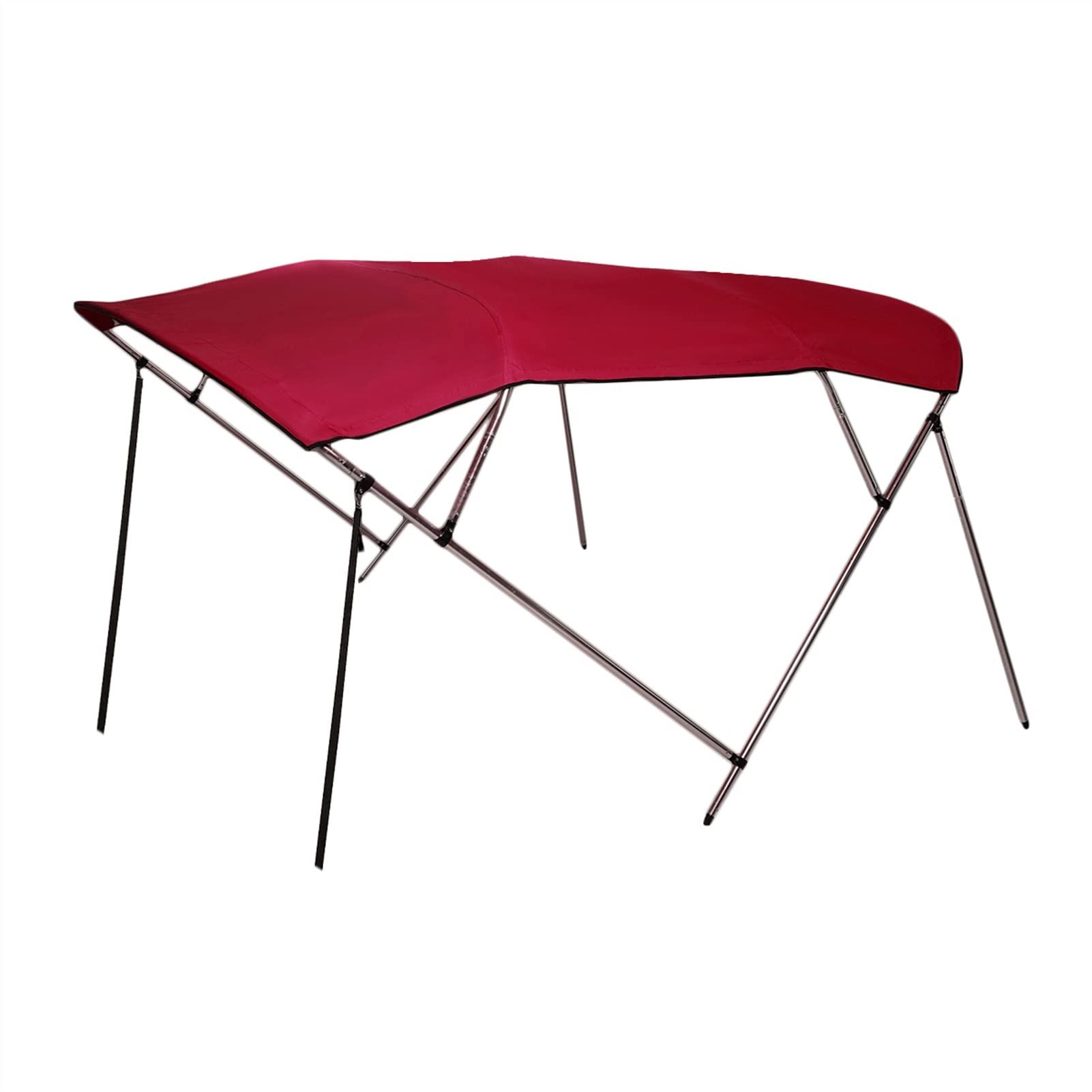 Buy YCHUAN 600D 4 Bow Boat Pontoon Bimini Top Canvas Replacement Cover ...