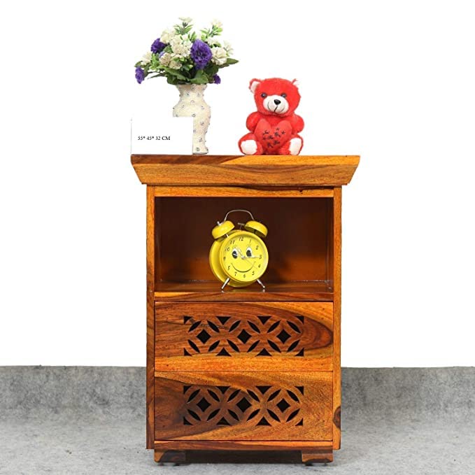 Heer Handicraft A Beautiful Bedside Table for Your Bed, Living Room and ...
