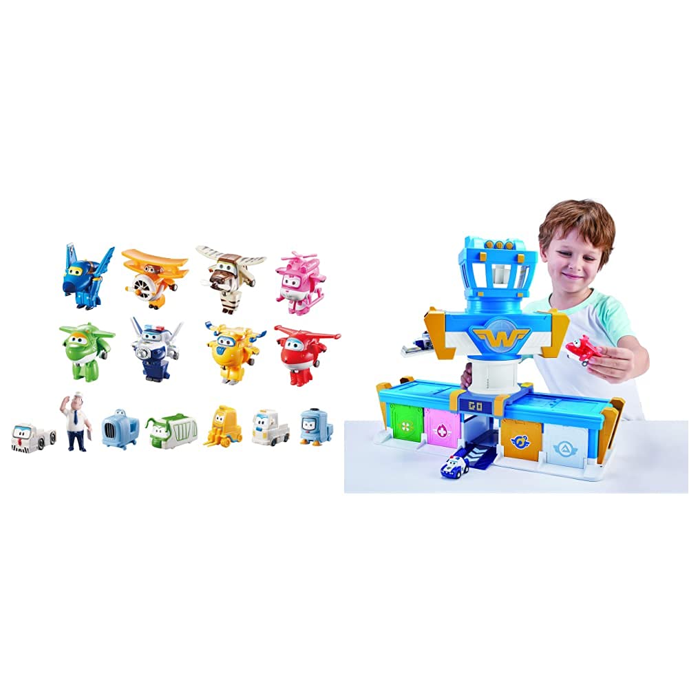 Buy Super Wings - Transform-a-Bots World Airport Crew | Collector Pack ...