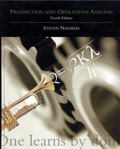 Production and Operations Analysis: Steven Nahmias: 9780072312652 ...