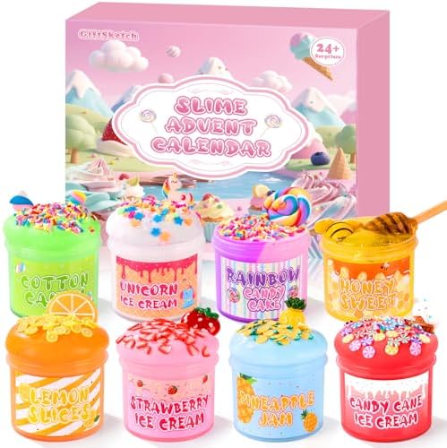 Slime Advent Calendar 2025, Christmas Countdown Calendars 24 Days of ...