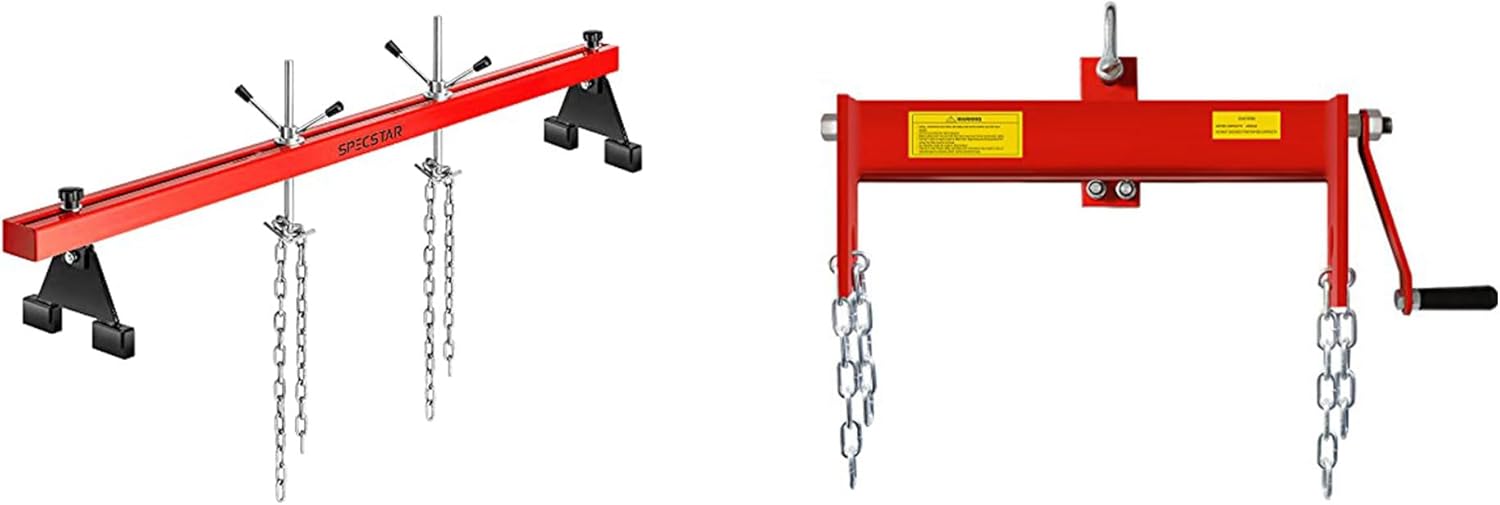Amazon.com: SPECSTAR 1100 Lbs Engine Support Bar Transverse Hoist with ...