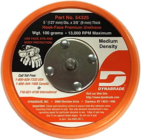 Dynabrade (54339) 6" (152 mm) Diameter Vacuum Pad |Hook-face, Multi ...