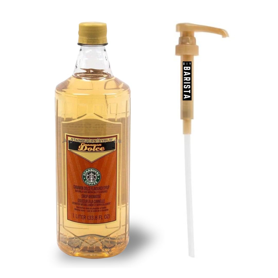 Amazon.com: Cinnamon Dolce Syrup 1 Liter Bottle Bundle - Authentic ...