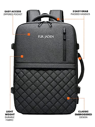 Buy FUR JADEN 35L Weekender Travel Laptop Backpack Bag with USB ...