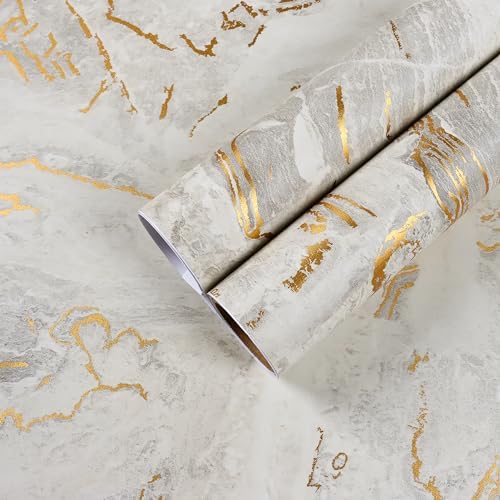 Amazon.com: CHIHUT Matte Beige Gold Marble Countertop Contact Paper 17. ...