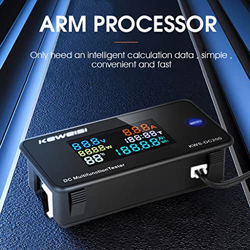 Serplex Energy Meter, Voltmeter, 7 in 1 AC 50-300V 100A Watt Meter ...