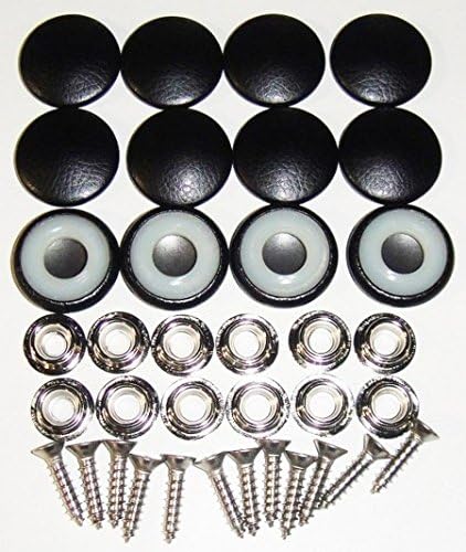 Amazon.com: Set Of 12 Dura Snap Upholstery Buttons #36 Black Vinyl