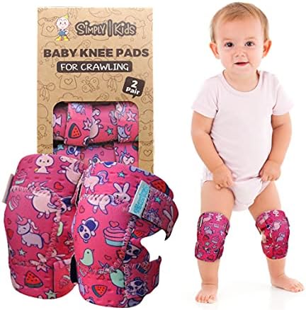 Amazon.com: Simply Kids Toddler Knee Pads for Crawling Walking (2 Pairs ...