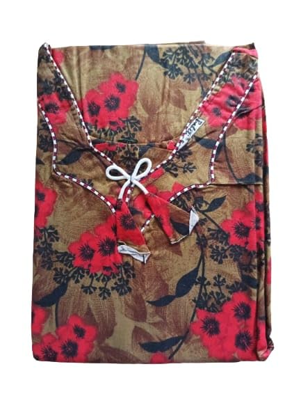 Buy RASI Women's Cotton Long Length Nighty,Multicolour,Large at Amazon.in