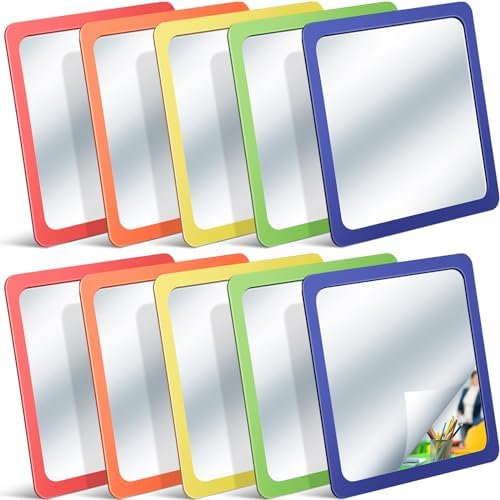 Amazon.com: Dandat 10 Pcs Small Shatter Proof Mirrors for Child Kids ...