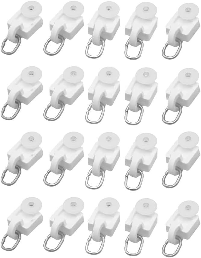 Amazon.com: Dherju Plastic Curtain Track Carrier Glide Rollers 15mm/ 0. ...