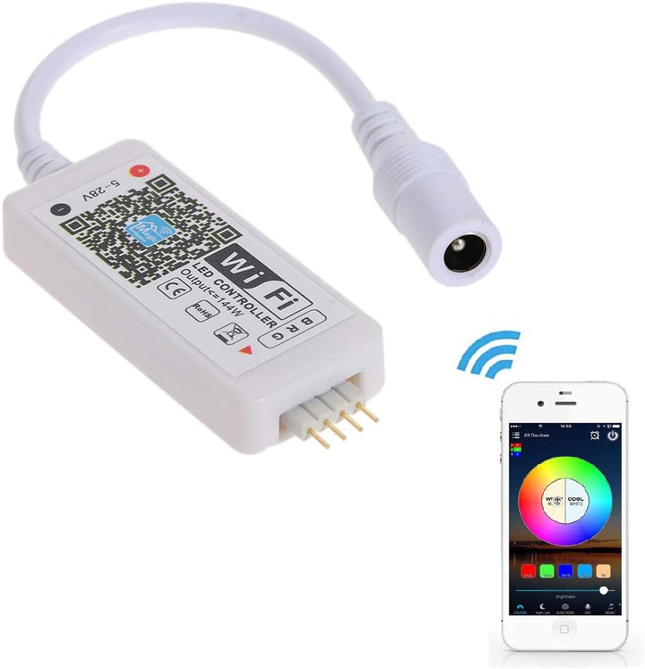 WiFi LED Strip Controller Alexa RGB Tomshine, L1609VC : Amazon.co.uk ...