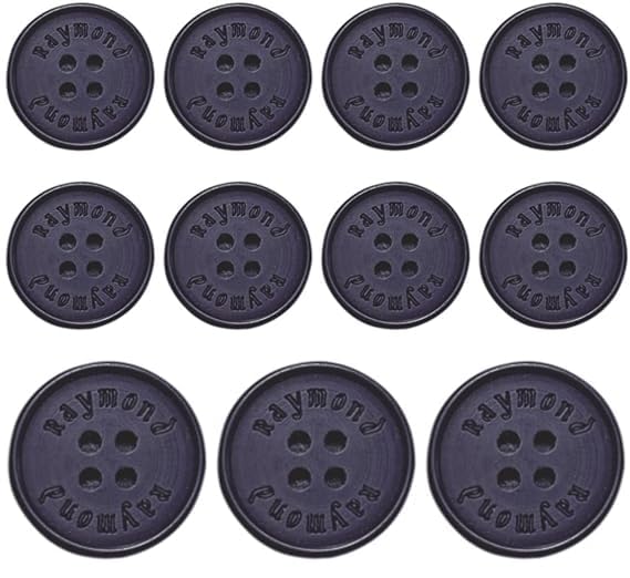 Raymond NavyBlue Suit Buttons Set of 11 (3 Large, 8 Small) for Coat and ...