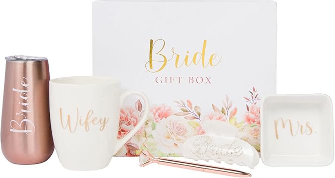 Amazon.com | Bride Gift Box - Bride to Be Gift Set for Bridal Shower ...