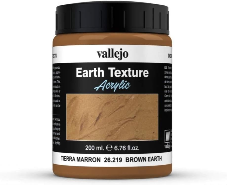 Vallejo - Peinture texture pierre - 200 ml - Marron Terre : Amazon.fr ...