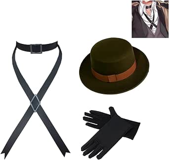 Amazon.com: XTCZMH Nakahara Chuuya hat Chuuya Nakahara Cosplay Choker ...
