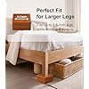 Amazon.com: Lufia Wood Bed Furniture Risers 2 Inch, Solid Pine Wood ...