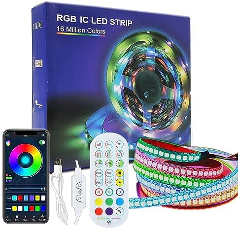 Amazon.com: WS2812B LED Strip Individual Addressable Light 3.2FT ...