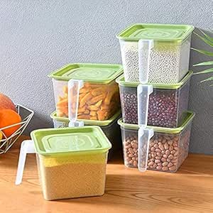MSA 1100ml Fridge Storage Containers with Handle Plastic Container for ...