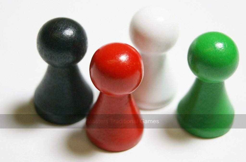 Set of 16 pawns for ludo and other board games : Amazon.co.uk: Toys & Games
