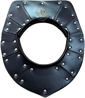 Amazon.com: Medieval Leather Gorget Neck Armor, Black with Leather ...