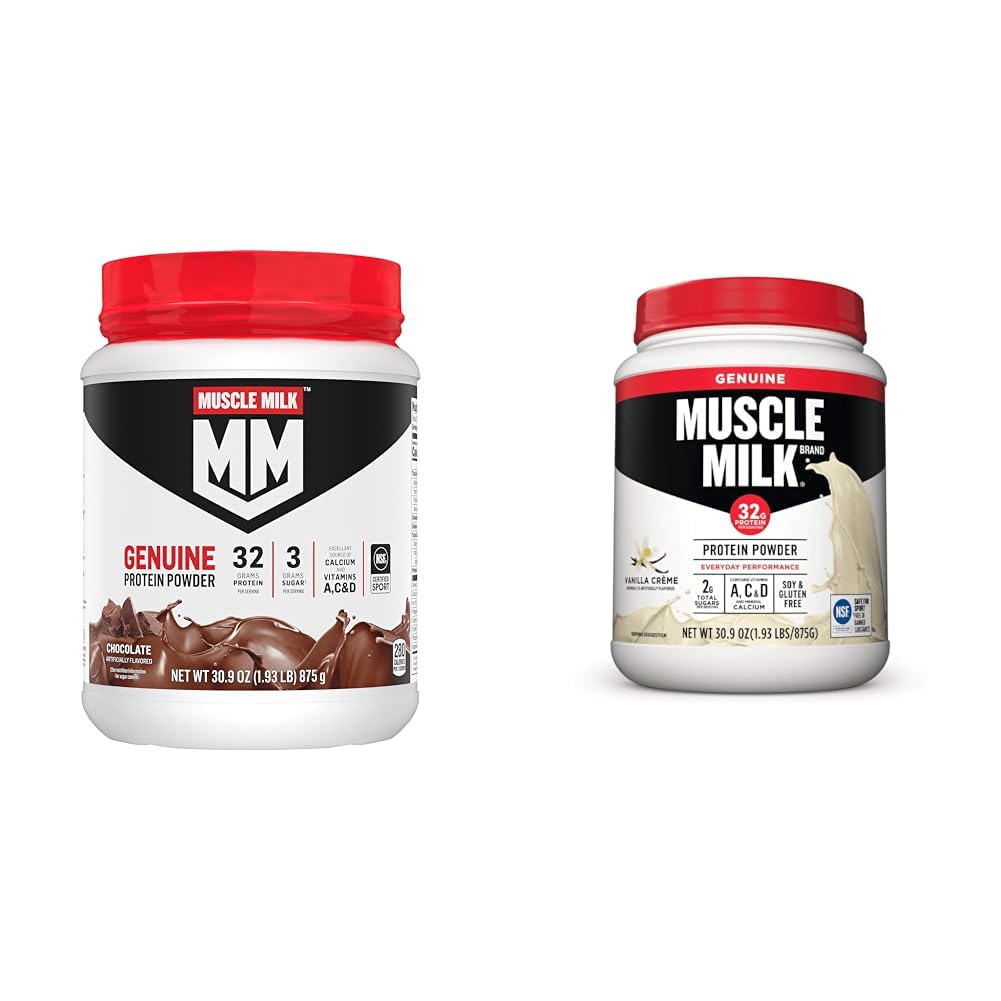 Amazon.com: Muscle Milk Genuine Protein Powder, Chocolate, 1.93 Pounds ...