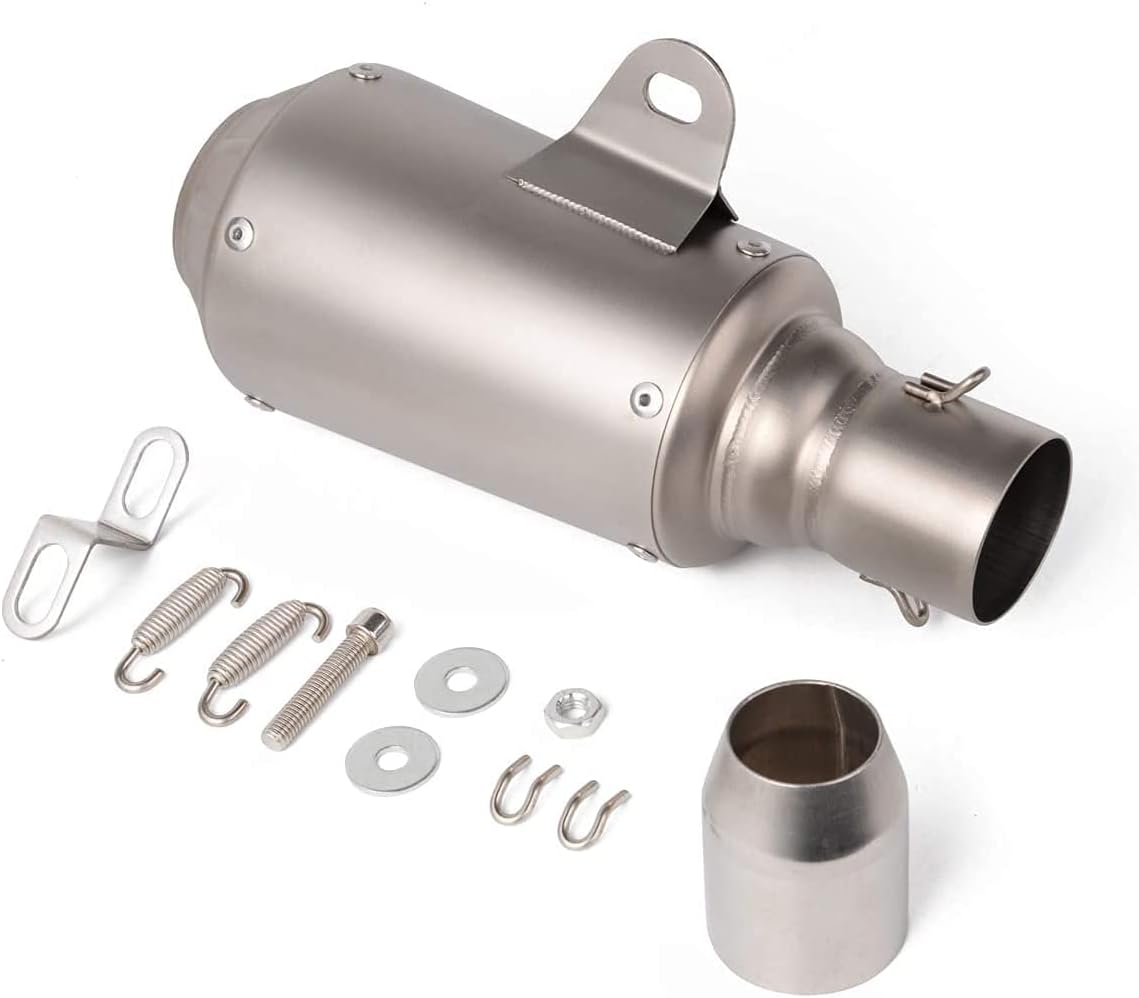 Amazon.com: Heran 38mm 51mm Universal Motorcycle Short Exhaust Muffler ...