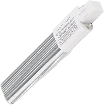 6W 2 Pin Led Compact Lamp Horizontal Recessed Tube Light Bulb Lighting ...