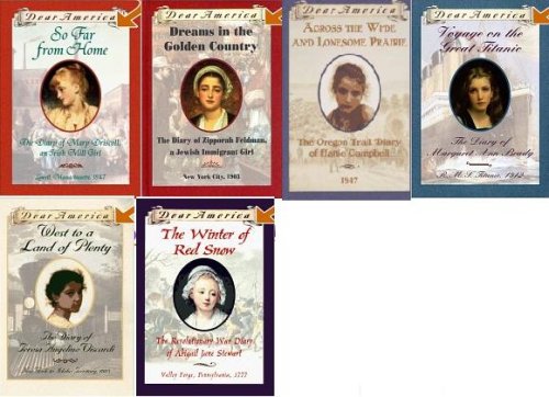 Dear America 6 Books Set 2 (The Winter of Red Snow, West to a Land of ...