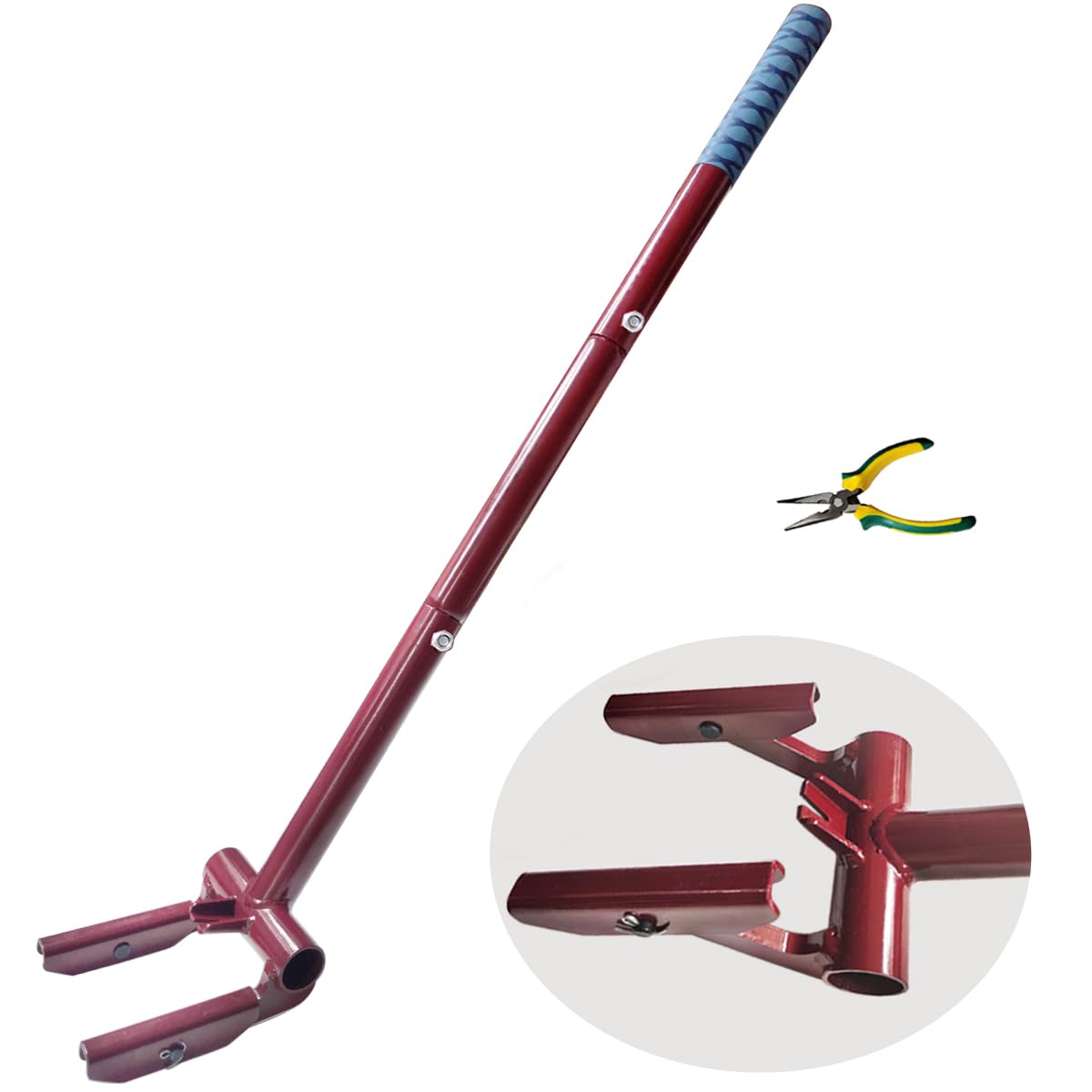 Buy JINHAN Pallet Buster Tool - Heavy Duty Deck Wrecker in Red with 40 ...